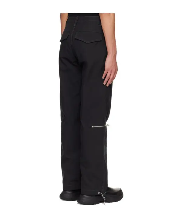 DION LEE Lace-up Twill Cargo Trousers