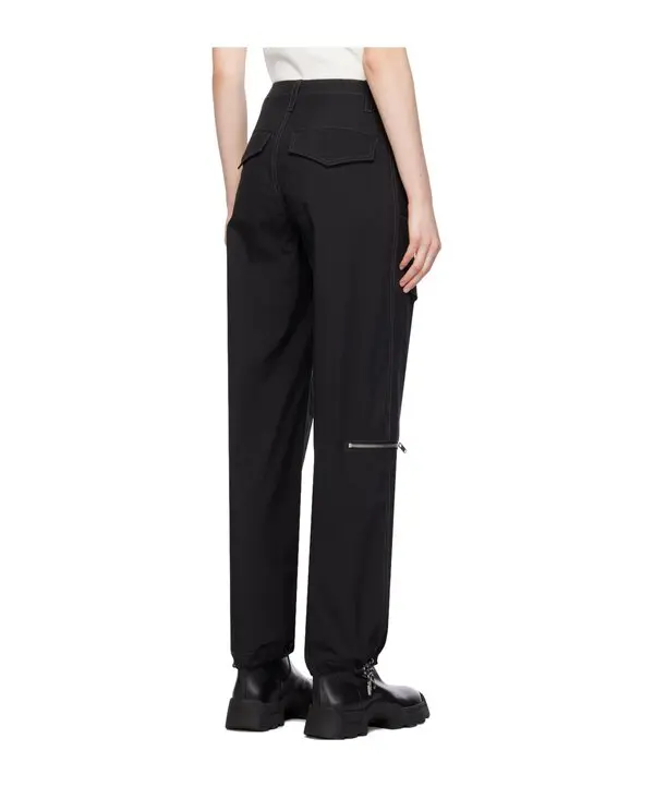 DION LEE Lace-up Twill Cargo Trousers