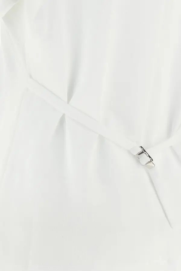 Pinko Belted Round Neck Blouse