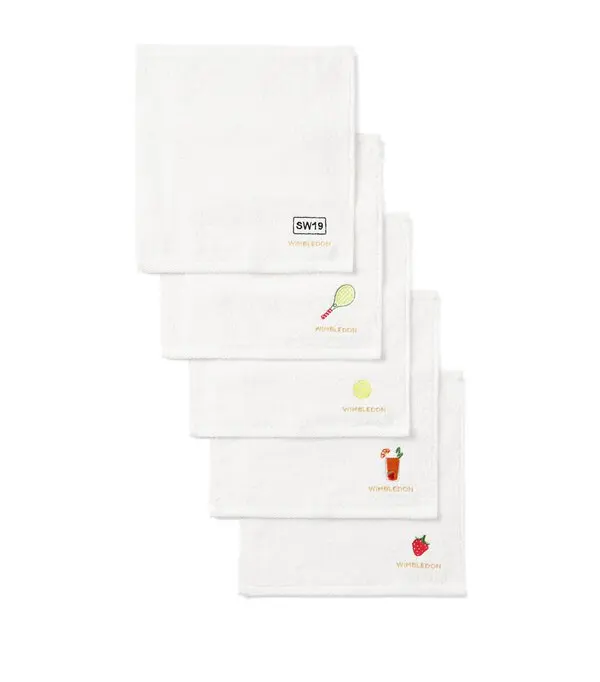 CHRISTY X Wimbledon Face Cloths - White