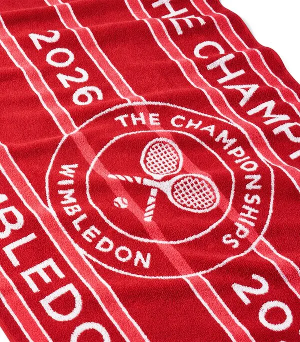 CHRISTY X Wimbledon Championship 2026 Bath Towel - Red