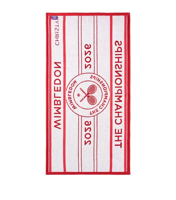CHRISTY X Wimbledon Championship 2026 Bath Towel - Red