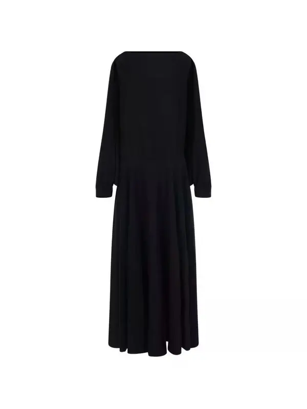 Balenciaga Boat Neck Long Sleeve Dress