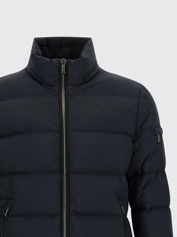 MOORER Padded Bomber Jacket With Hood