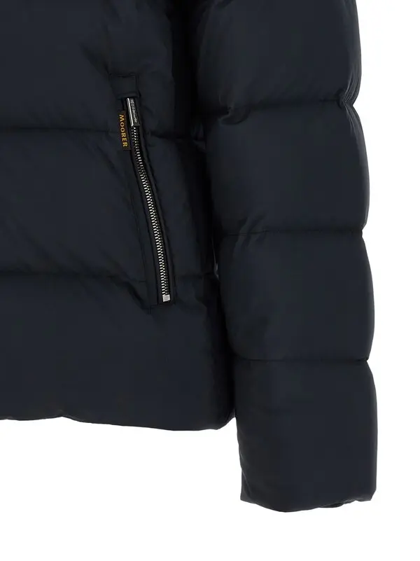 MOORER Padded Bomber Jacket With Hood
