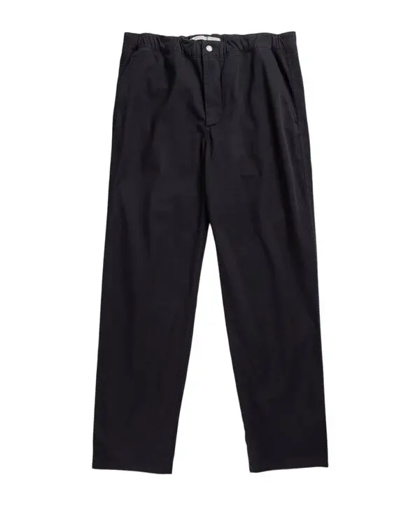 Norse Projects Elastic Waist Casual Trousers With Drawstring - Black
