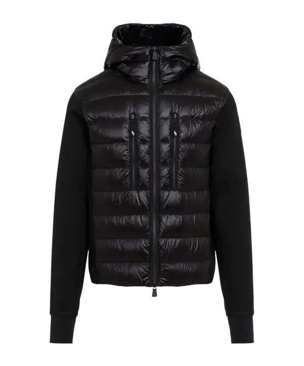 Moncler Hooded Knit Cardigan - Black