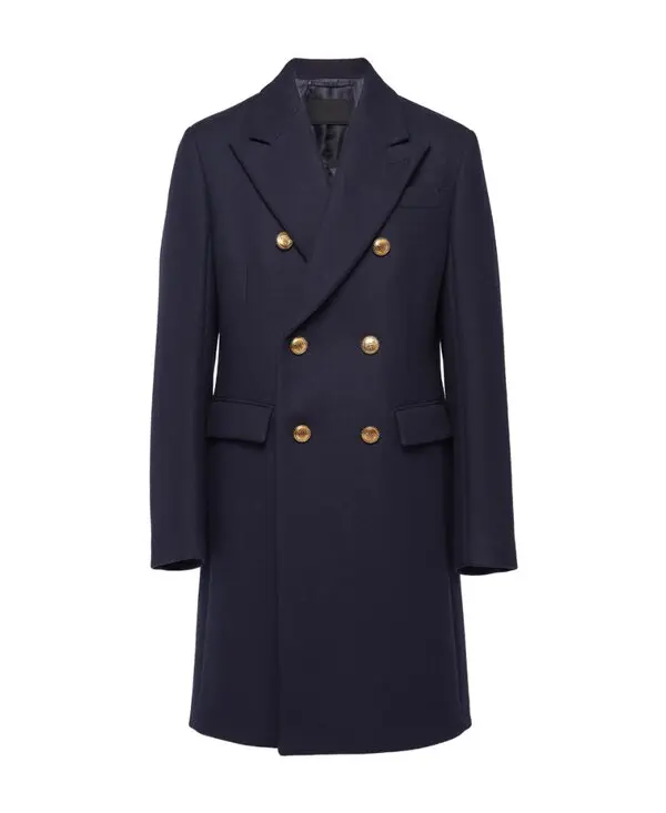 Prada Double-breasted Long-sleeved Coat