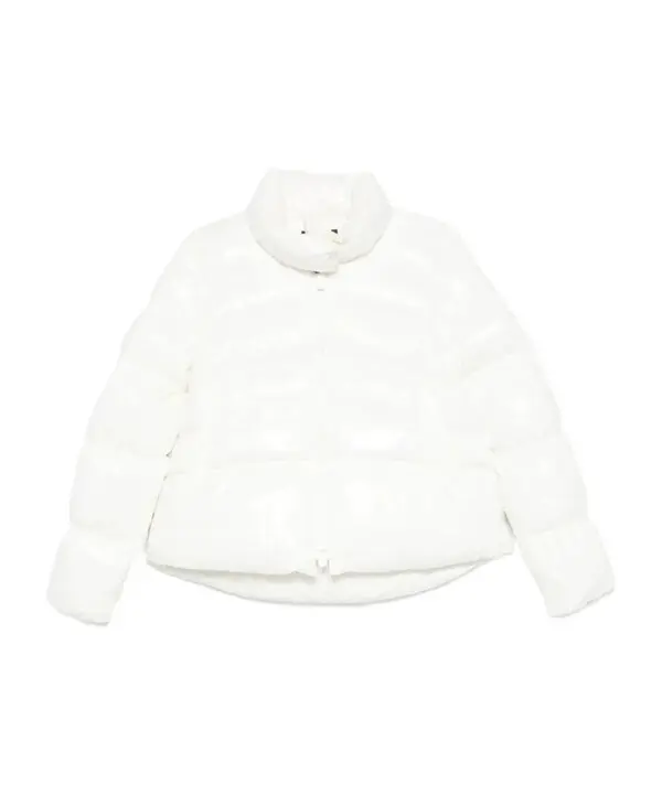 Pinko Long-sleeved Zip-up Down Jacket - White