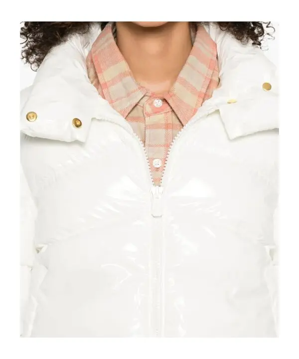Pinko Long Sleeve Quilted Down Jacket - White