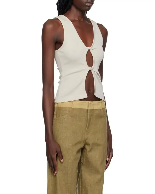 Christopher Esber Open Twist V-neck Tank Top
