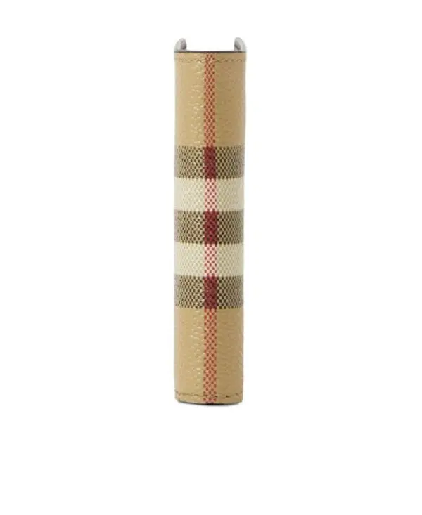 Burberry Checked Logo Printed Bi-fold Wallet