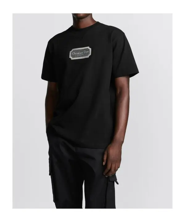 Dior Logo Patch Round-neck T-shirt