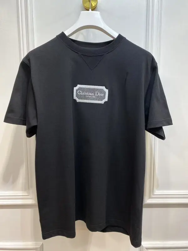 Dior Logo Patch Round-neck T-shirt