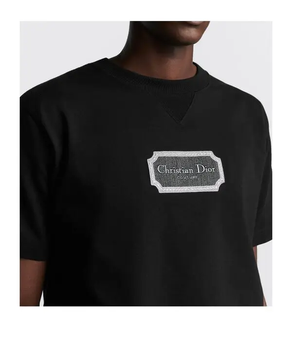 Dior Logo Patch Round-neck T-shirt