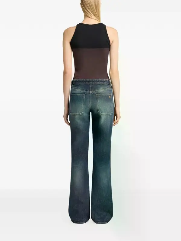 COURREGES Slash Contrast Tank Top