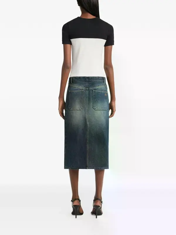 COURREGES Cut-out Colour-block T-shirt