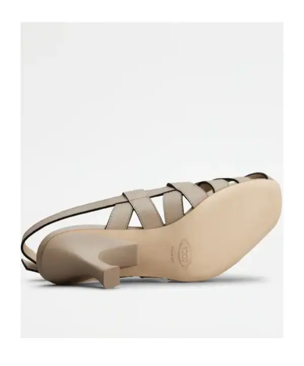 TOD'S Cut-out Leather Pumps - Grey