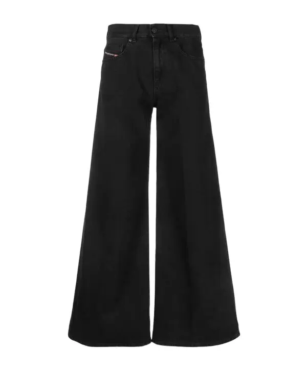 DIESEL® High Waist Wide-leg Jeans - Black