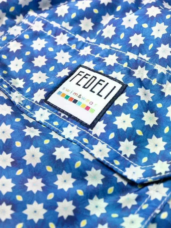 Fedeli Printed Swim Shorts