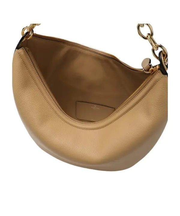 Valentino Garavani Vlogo Moon Medium Shoulder Bag - Brown