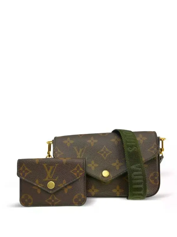 LOUIS VUITTON Monogram Felicie Shoulder Bag - Brown
