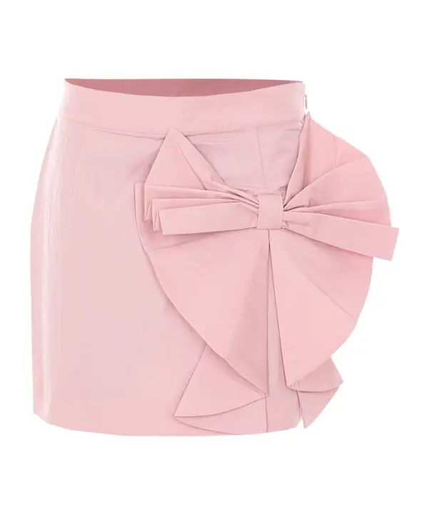 Essentiel Antwerp Bow Detail Mini Skirt - Pink