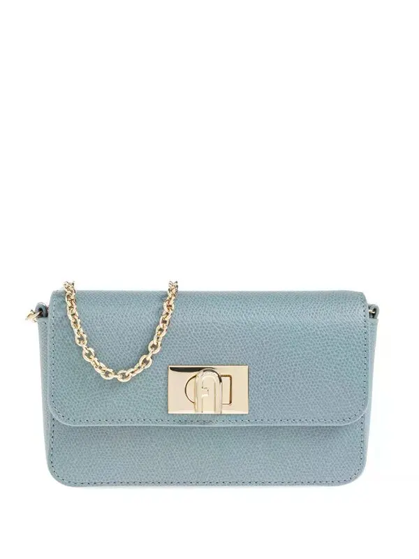 Furla 1927 Mini Leather Crossbody Bag - Blue