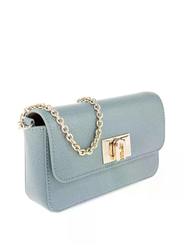 Furla 1927 Mini Leather Crossbody Bag - Blue