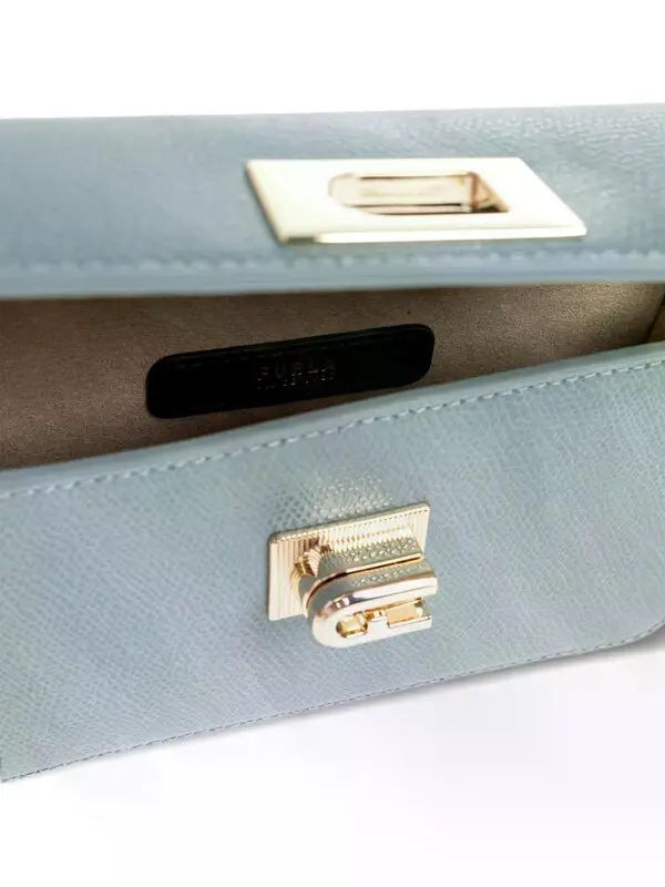 Furla 1927 Mini Leather Crossbody Bag - Blue