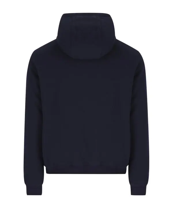 MOORER Hooded Zip-up Jacket - Black