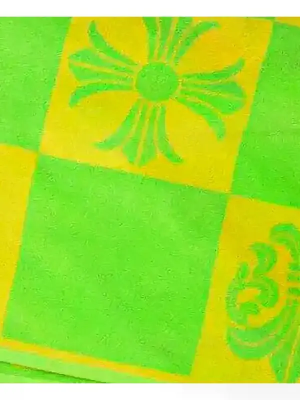 Chrome Hearts Plaid-pattern Beach Towel
