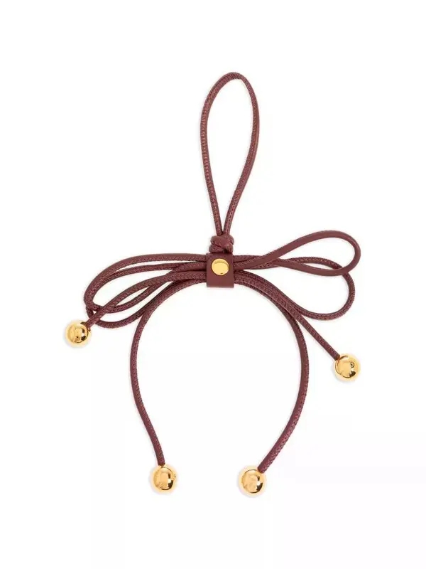 Furla Poppy Bow Detail Keychain - Red