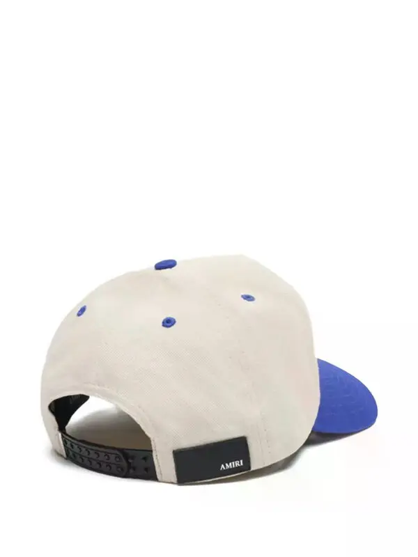 Amiri Logo-embroidered Cotton Baseball Cap - Neutrals