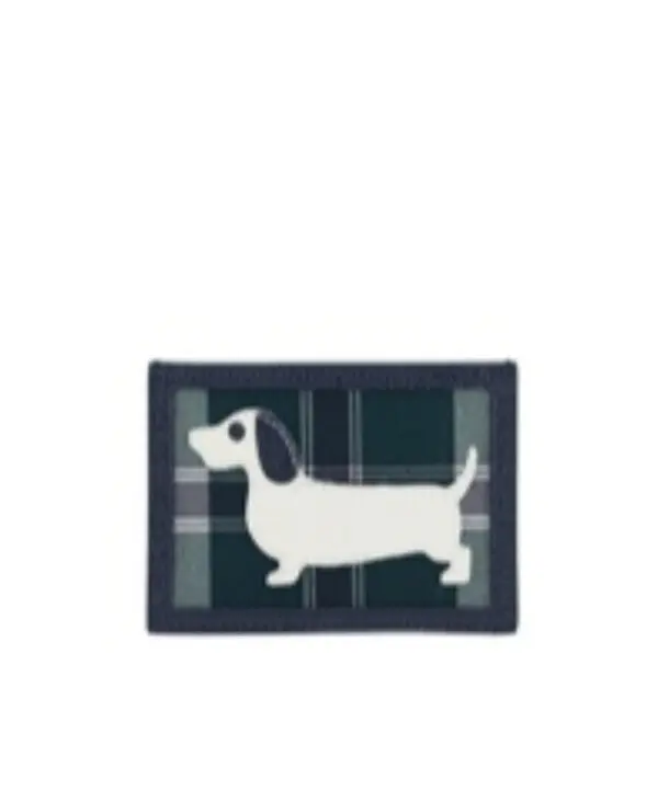 Thom Browne Hector Tartan Patch Cardholder