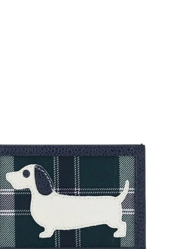 Thom Browne Hector Tartan Patch Cardholder