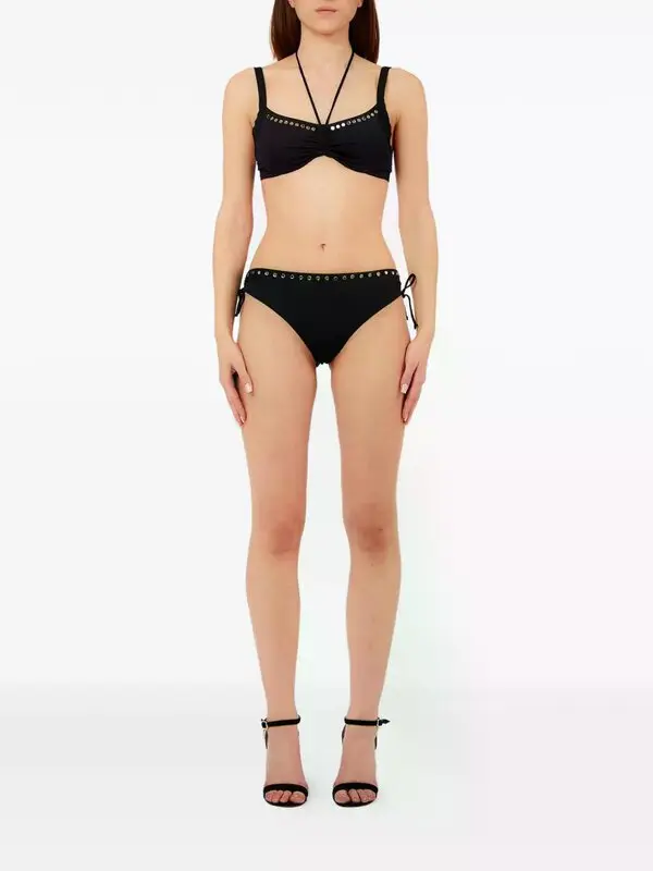 Liu Jo Crystal-embellished Ruched Bikini