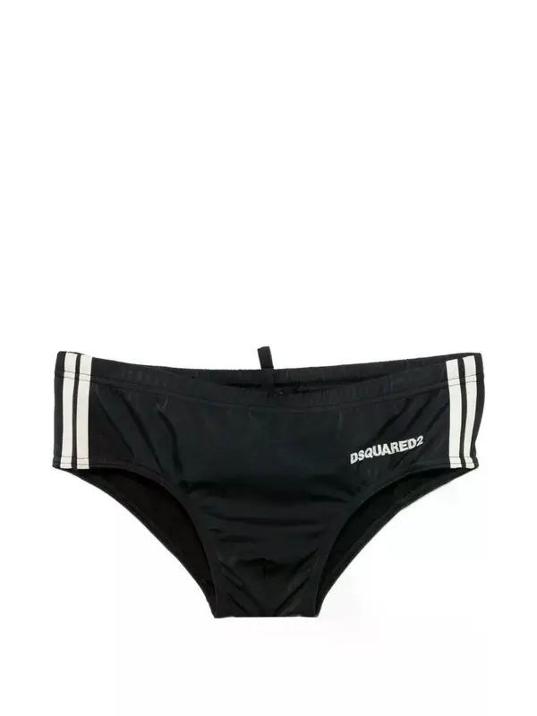 Dsquared2 Side-stripe Swim Briefs - Black