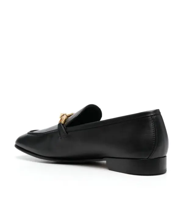 JIMMY CHOO Diamond Tilda Chain-detail Loafers - Black