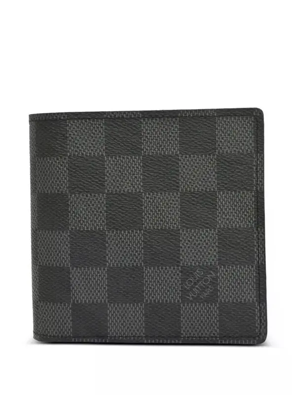 LOUIS VUITTON 2009 Marco Damier Graphite Wallet - Black