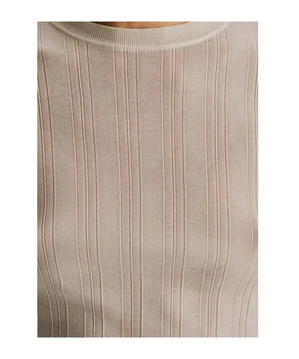 THE ROW Dantea Long Sleeve Crewneck Top - Ivory