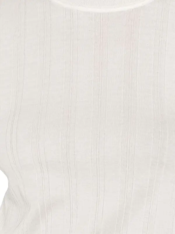 THE ROW Dantea Ribbed Long-sleeve T-shirt - Ivory