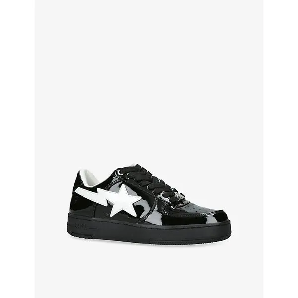 A BATHING APE Sta #2 M1 Patent-leather Trainers