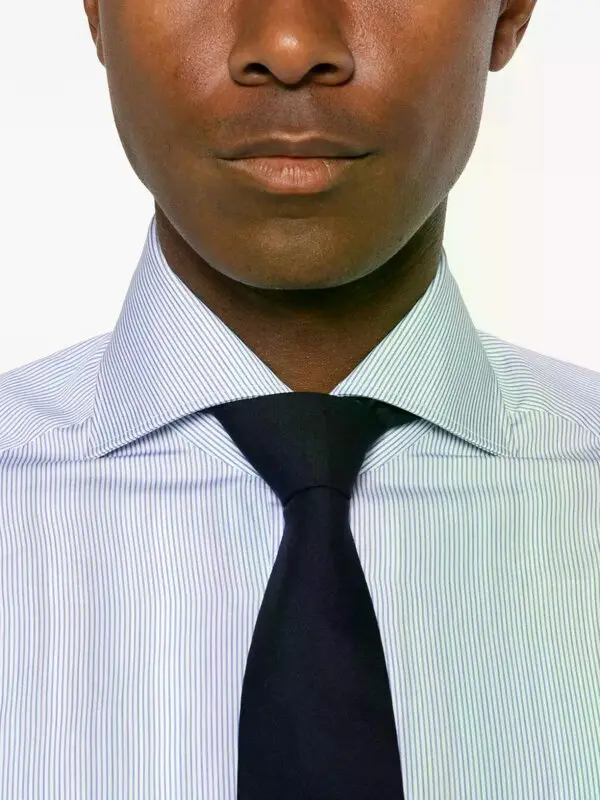 Kiton Striped Cotton Shirt