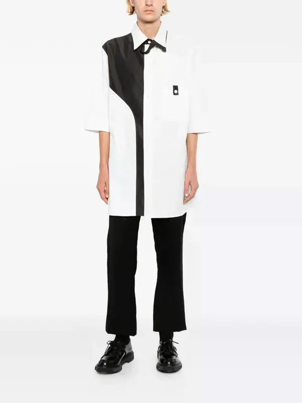 Yohji Yamamoto Colour-block Short-sleeve Shirt