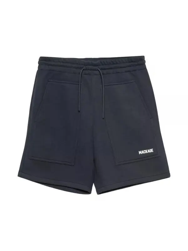Mackage Logo-print Drawstring Shorts - Blue