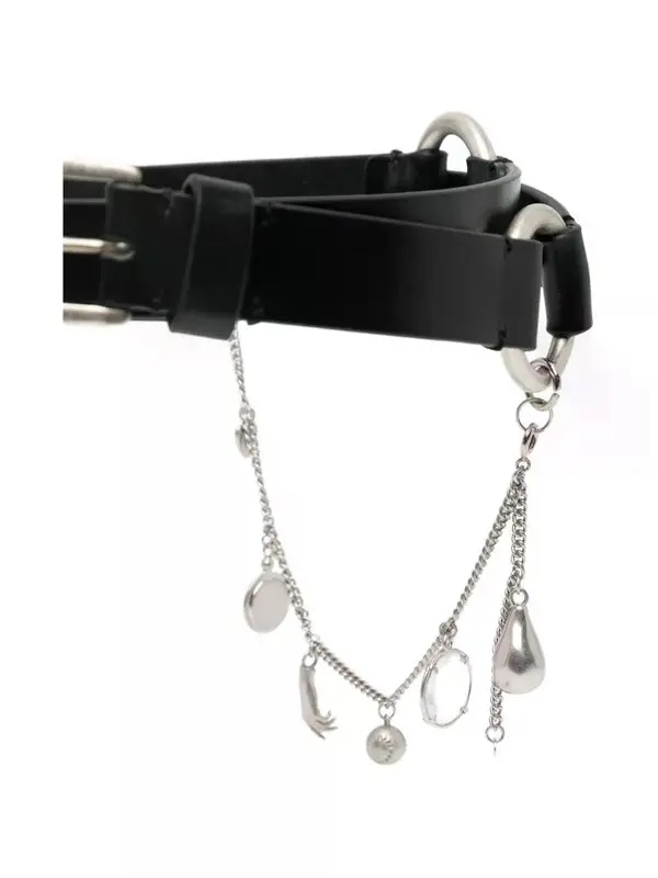 ANN DEMEULEMEESTER Charm Detail Leather Belt