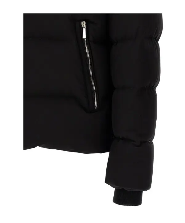 MOORER Hooded Jacket With Flap Pockets - Black