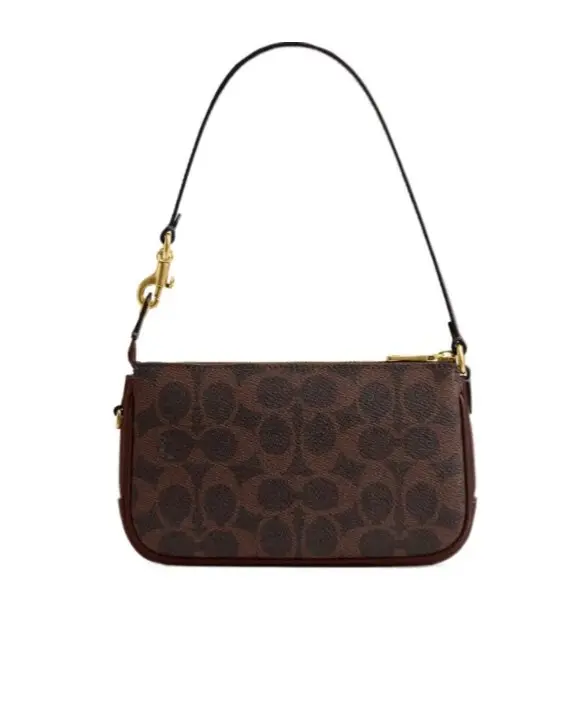 COACH Signature Canvas Plaza Bag 18 - Coated Canvas/brass/maple