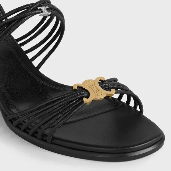 Celine Clémence Heeled Sandal In Goatskin